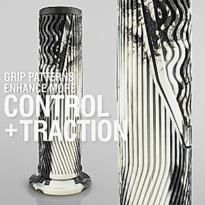 Marque MTB BMX Scooter Grips - Handlebar Bicycle Grips for Flat Straight Bars Like BMX, MTB, Scooter; Rubber Non-Slip Grip to Match Any Bike or Scooter (Flanged Urban Camo)