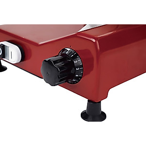 BESWOOD 10" Premium Chromium-plated Steel Blade Electric Deli Meat Cheese Food Slicer with Serving Plate Commercial and for Home use 240W BESWOOD250RX