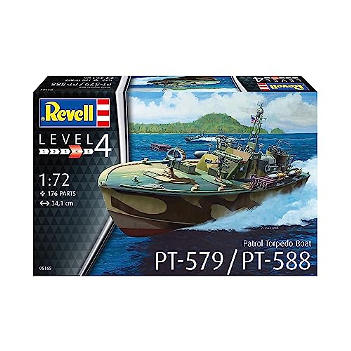 Revell RV05165 1:72 - Patrol Torpedo Boat PT-588/PT-57 Plastic Model kit