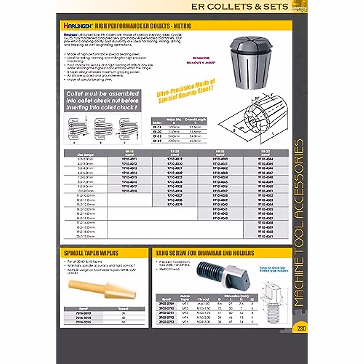 HHIP 3900-5188 ER-20 Spring Collet, 3/8"