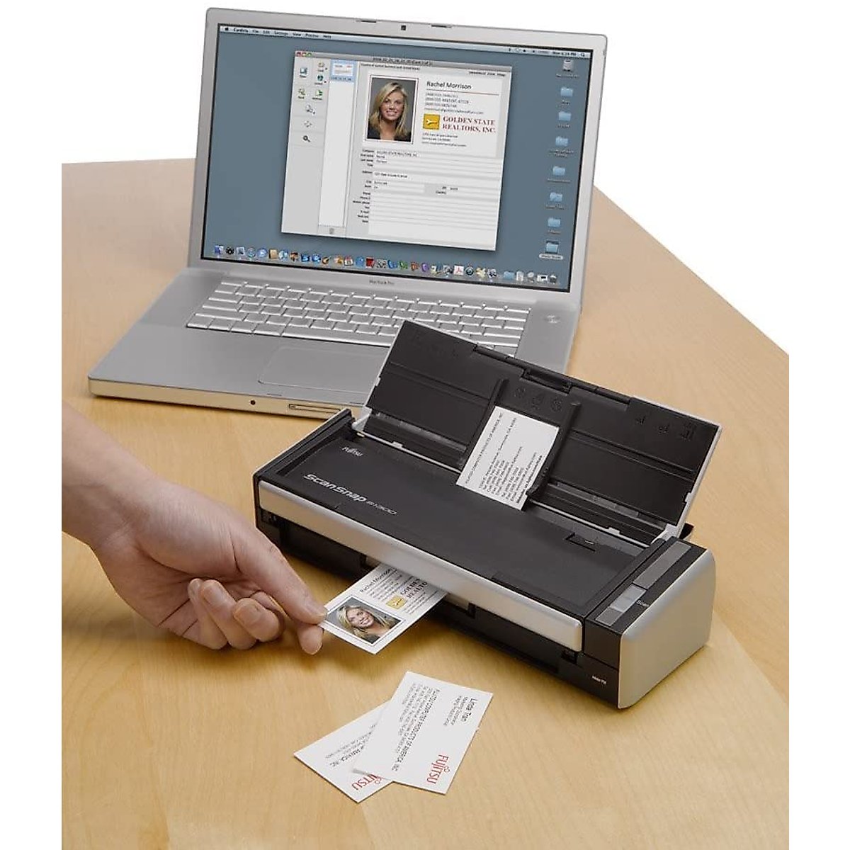 Fujitsu ScanSnap S1300i Portable Color Duplex Document Scanner for Mac and PC (Renewed)