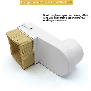 RATTMMOTOR 65mm Spindle Dust Boot Shoe CNC Spindle Motor Double Door Brush Dust Shoe Cover Cleaner Engraving Machine Accessories for CNC Engraver Milling Mahcine (65mm)