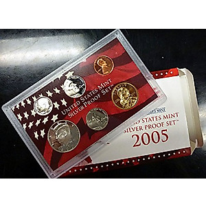 2005 S Silver Proof Set Various US Mint Ogp