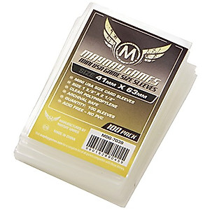 Mayday Games Mini Euro Card Sleeve, 1.62 x 2.48 Inches, 100 Count
