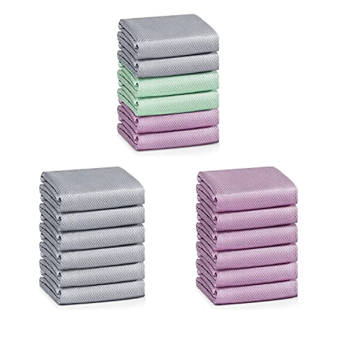 VPMURUGA Microfiber Glass Cleaning Cloths | Streak Free Windows Mirrors & Cars Windshields Cleaning Towel | Glass Polishing Cleaning Cloth | All-Purpose Dust Dirt Cleaning Rags | Lint Free Pack of 18