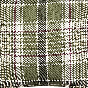 C&F Home Dawson Plaid Woven Pillow 18" x 18" Green