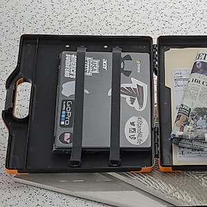 Officemate OIC Carry All Clipboard Storage Box, Letter/Legal Size, Black and Gray (83324), 1