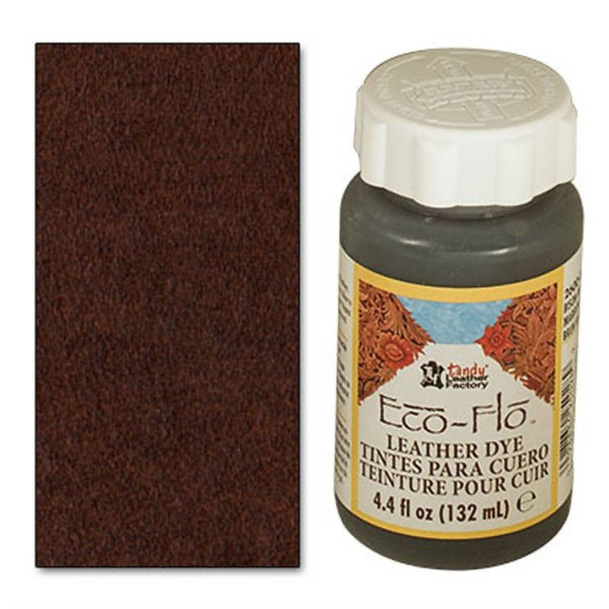 Tandy Leather Eco-Flo Leather Dye 4.4 fl. oz. (132 ml) Bison Brown 2600-03
