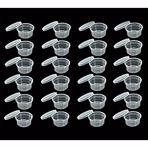 Kbraveo 80Pack 2OZ Slime Storage Containers and Foam Ball Storage Containers With Lids For 20g Slime DIY Art Craft Making Homemade