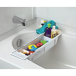 KidCo S372 Bath Storage Basket - Baby Bathtub Organizer (White)
