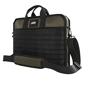 URBAN ARMOR GEAR UAG Tactical 15-inch Slim Brief, fits most devices up to 15-inch to 16-inch, Rugged Protective Slim Secure Laptop Tablet Carrying Bag with Shoulder Strap, Olive