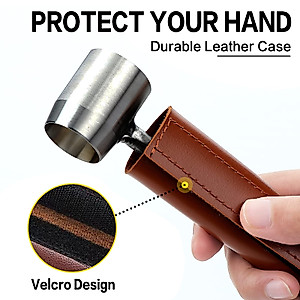 Bushcraft Gear Survival Tools for Survival Settlers Bushscraft Hand Auger Wrench, Hand Drill Manual Hand Auger Wood Drill with Fire Starter, Scotch Eye Wood Auger for Camping and Bushcrafting GOOX