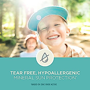 Coppertone Pure & Simple Kids Sunscreen SPF 50 Multi Pack, Kids Zinc Oxide Mineral Sunscreen Spray & Kids Sunscreen Stick, Sunscreen for Face, (5 oz +.49 oz)