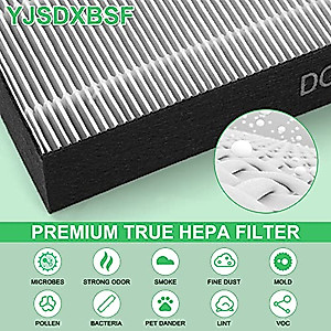 2 pack KC-850U Filter Compatible With Sharp Air Purifier Replacement KC-850U Filter HEPA, Replacement Part # FZ-C100HFU