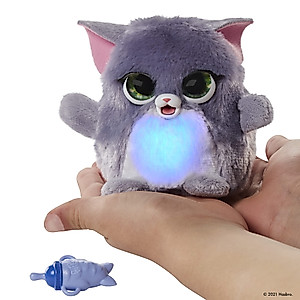 FurReal Fuzzalots Kitty Color-Change Interactive Feeding Toy, Lights and Sounds, Ages 4 and up