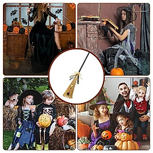 Kids Witches Broom - Halloween Decor Broom | Halloween Witch Broom with Detachable Handle, Reusable Witch Flying Broom Stick,Witch Wizard Costume Accessories, Wizard Broom-Stick Cosplay, Halloween