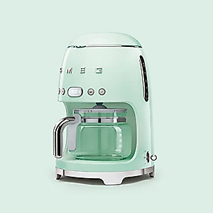 Smeg 50's Retro Style Aesthetic Drip Filter Coffee Machine, 10 cups, Pastel Green