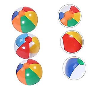 KOMBIUDA 3pcs Inflatable Ball Indoor Volleyball Outside Toys for Kids Inflatable Toys for Kids Water Ball Toy Beach Ball Toys Pool Toys for Toddlers 1-3 PVC Beach Ball PVC Play Ball Taste