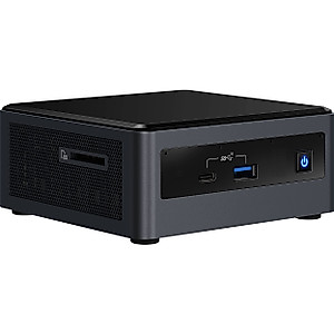 Intel NUC Kit Home & Business Mini Desktop Black (Intel i5-10210U 4-Core, 8GB RAM, 256GB PCIe SSD, Intel UHD, WiFi, Bluetooth, 1xHDMI, SD Card, Win 10 Home)