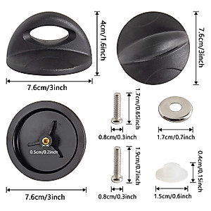 2 PACK Pot Lid Top Replacement Knob Sector Style. Kitchen Cookware Universal Replacement Pan Lid Holding Handles.