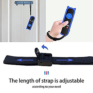 Remote for All Roku TV Remote for Element Hisense Onn TCL Haier Sharp Hitachi LG Sanyo JVC Magnavox RCA Philips Westinghouse Roku Built-in Smart TV with Glow Remote Case Cover - Blue