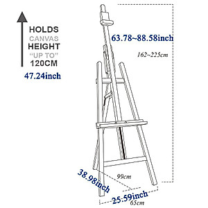 Mont Marte Floor Easel w/Tilt Beech Wood