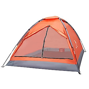 CAMEL 2 Person Camping Dome Tent, Waterproof,Spacious, Lightweight Portable Backpacking Tent for Outdoor Camping/Hiking (Orange)