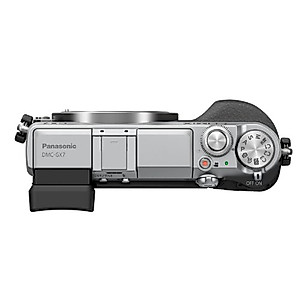 Panasonic LUMIX GX7 16.0 MP DSLM Camera with Tilt-Live Viewfinder - Body Only (Silver)