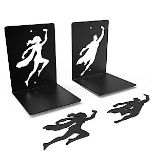 Artori Design Floating Bookshelf for Kids, Invisible Metal Book Shelf, Wall Decore Book Lovers Bookshelf (Wondershelf+Supershelf)