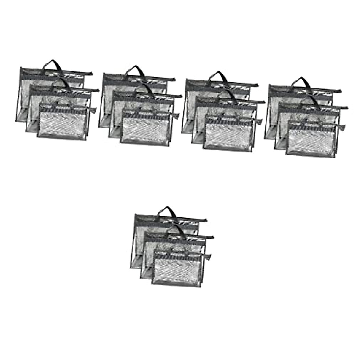 Cabilock 15 Pcs Bag Hanging Bag Hanging Storage Bag Clear Storage Bag House Kits Hanging Storage Pockets Proof Bag Organizer Purse Bag Closet Handbag Organizers Purse Storage Seal