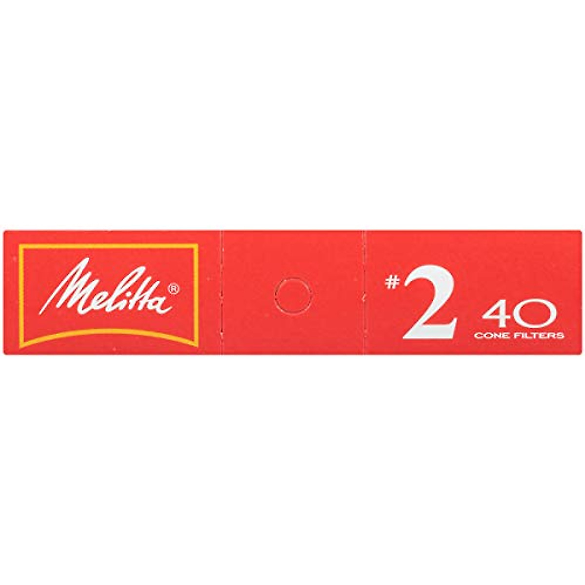 Melitta 2 Cone Coffee Filters, White, 40 Total Filters Count - Packaging May Vary
