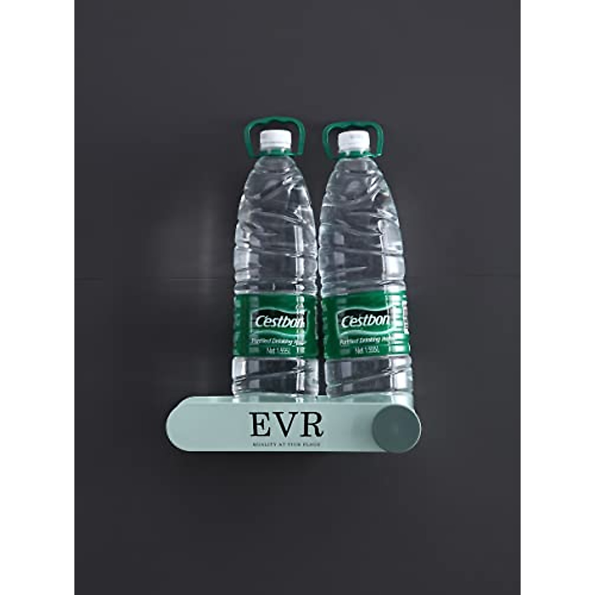 Mini Plastic Bathroom Storage Shelf Wall-Mounted Hairdryer Holder Rack, White (MA4025)