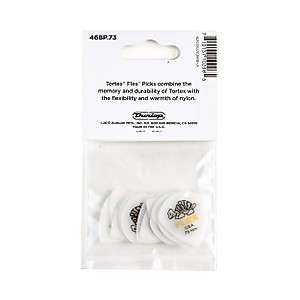 Jim Dunlop Tortex Flex Jazz III 73mm, White Guitar Picks (468P.73)