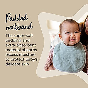 Tommee Tippee Milk Feeding Bibs, Comfeefit, Super Soft and Extra Absorbent, Adjustable and Reversible, OEXO-TEX Approved Material, Pack of 2