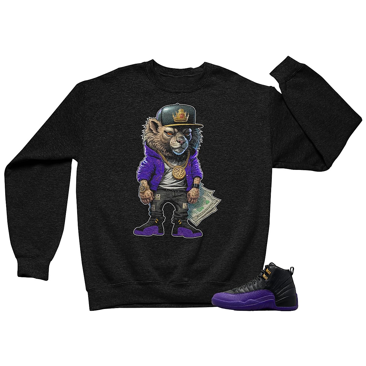 Sweatshirt To Match Jordan 12 Field Purple Men's Graphic Sweatshirts