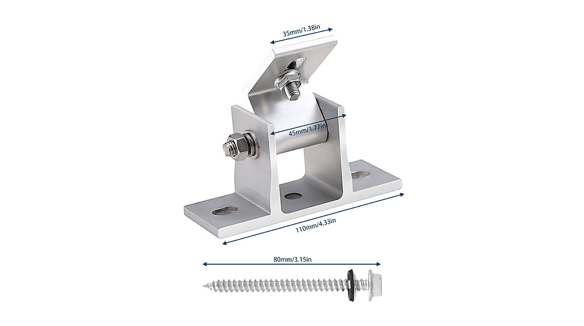 Adjustable Solar Panel Mount Bracket for Roof & RV | Maximize Power