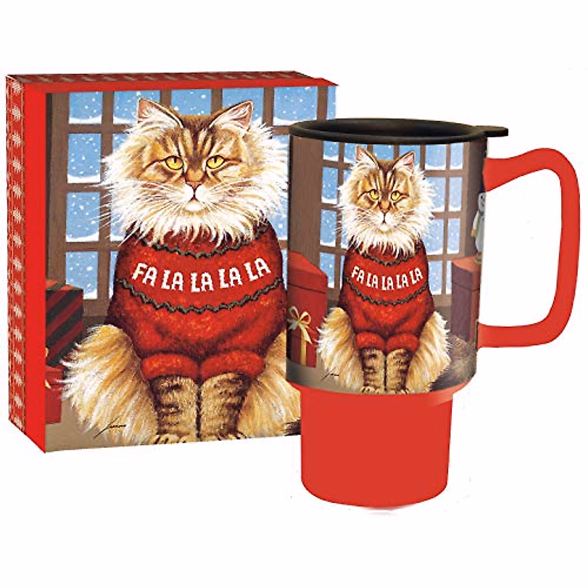 Lang Squeaky's Christmas Travel Mug , 18 oz, Multi