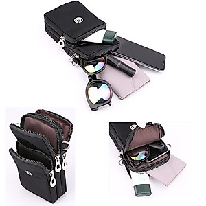 Compatible with Samsung Galaxy S23 Ultra, S23 Plus, S22 Ultra, S22 Plus, S21 Ultra, S21 Plus, S20 Ultra, S20 Plus, S20 Fe, S21 Fe, S10 Plus, Cell Phone Purse Crossbody Shoulder Bag Armband (Red)