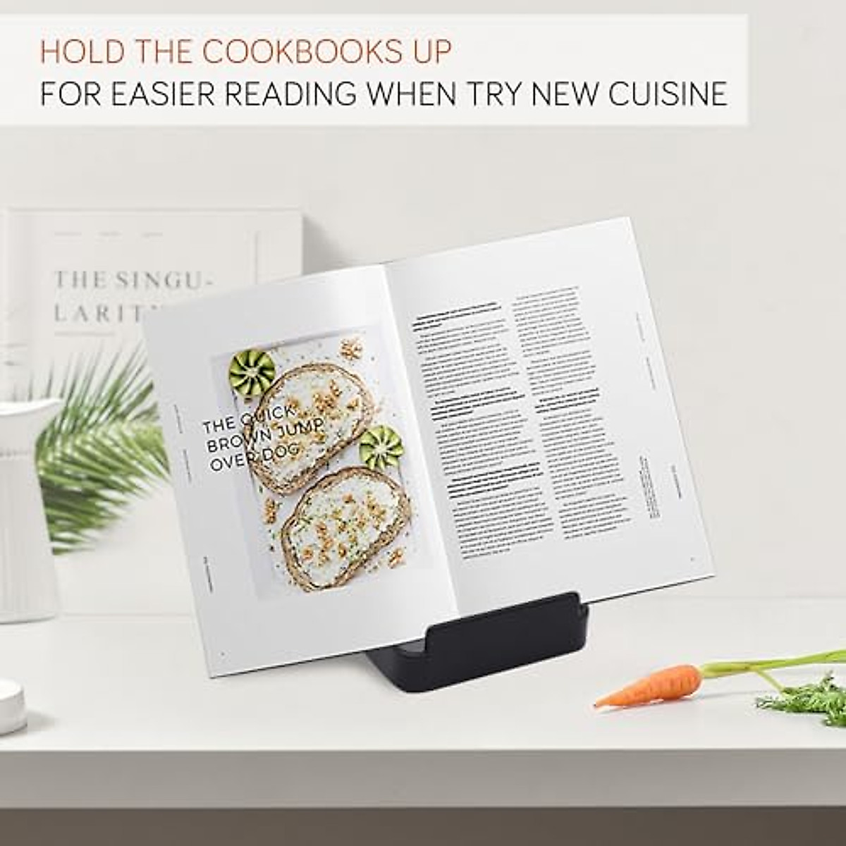 vocheer Pot Lid Holder, Stainless Steel Kitchen Organizer Rack Spoon Rest Rack Holder-Lid Stand for Utensils in Kitchen, Black