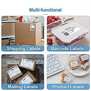 BizPal DTP-1000 Direct Thermal Printer, High Speed 4x6 Label Printer, Supports Shipping Labels, Barcode Labels, Household Labels and More，Windows, Mac and Linux Compatible