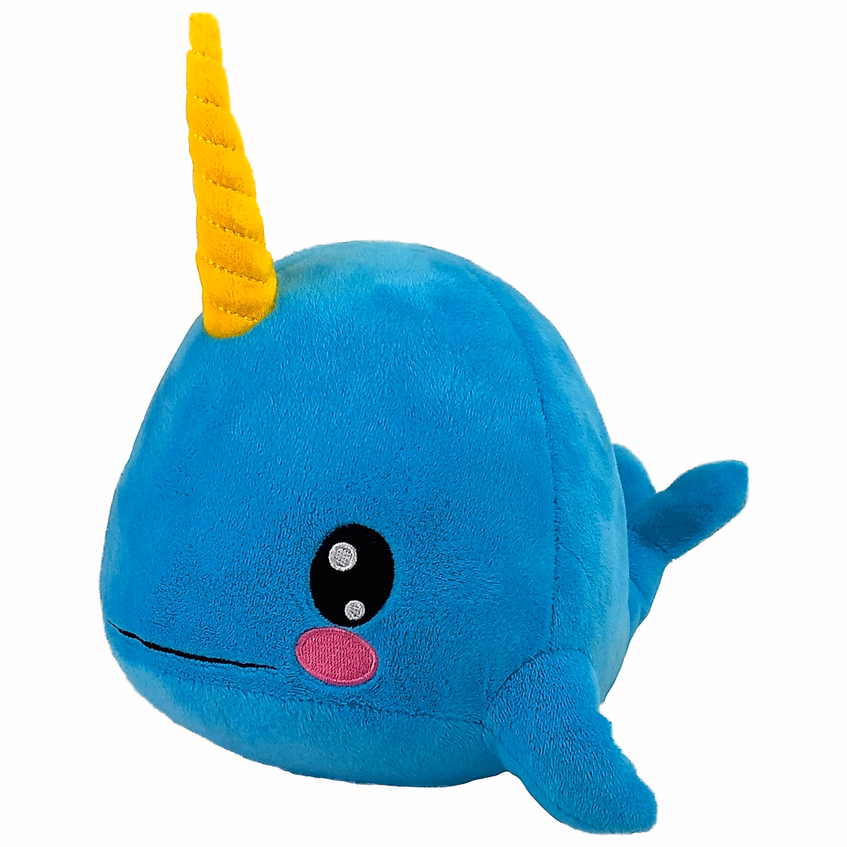 Bleacher Creatures Kuricha 6" Narwhal Sitting Plush - Soft Chibi Inspired Toy