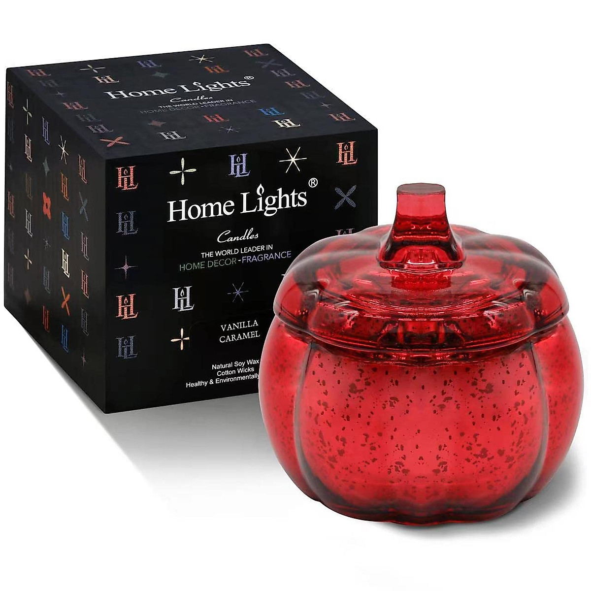 Scented Candles for Home Decoration - Aromatherapy Candles - Pumpkin Shaped -Vanilla Caramel | Thanksgiving Candle Gift Natural Soy Wax Candles