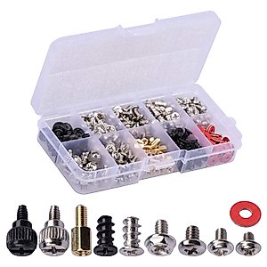 LordHardware 360pcs Computer Screws Kit Standoffs Spacers Assortment Set for Hard Drive Computer Case Motherboard Fan Power Graphics