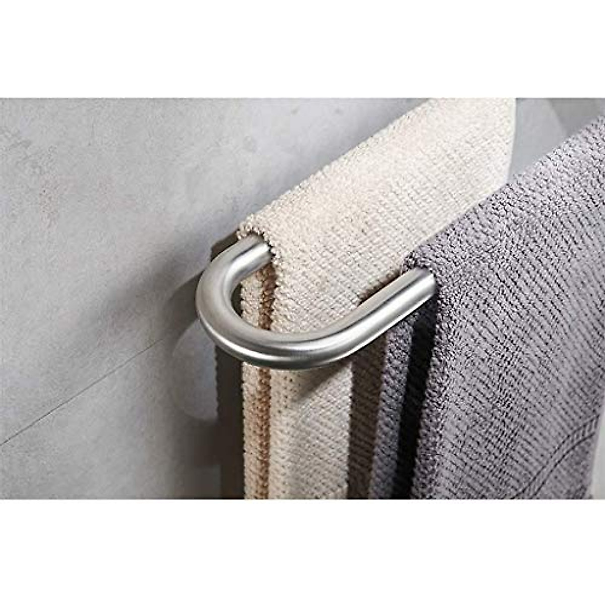 AFLHYJK Metal Wall Mount Towel Rack Holder and Organizer with Storage Shelf for Bathroom Organizing of Washcloths, Hand/Face or Bath Towels