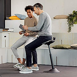 aeris Muvman Standard Ergonomic Standing aid - Active Standing seat for Dynamic Sitting and Standing - Height-Adjustable Standing Chair with 51-84 cm seat Height