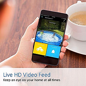 Momentum Aria Outdoor Floodlight Camera Motion-Activated HD Security Cam 2-Way Talk, Siren, LED Bulbs for iOS & Android