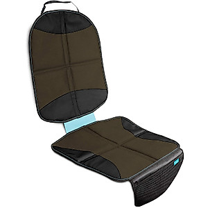 Munchkin® Brica® Seat Guardian™ Child Car Seat Protector, Includes Storage Pocket, Black/Brown