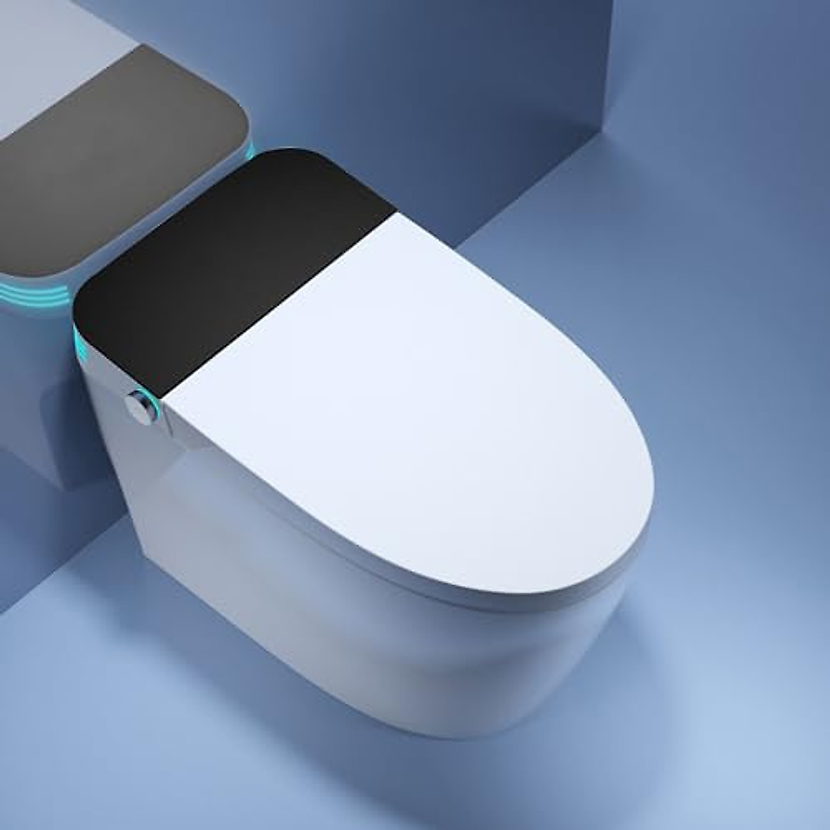 Smart Bidet Toilet for Bathrooms One Piece Toilet With Heated Seat,Foot/Auto Sensor, Dual Flush, Tankless, 1.28 GPF, Nightlight, White