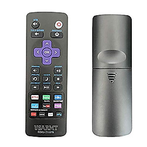 Universal Remote for All Roku TV fit for Roku 1/2/3/4 HD LT XS XD, Hisense/TCL/Sharp/Insignia/ONN/Sanyo/LG/Hitachi/Element roku TV w/ 10 Shortcut Keys [NOT for Roku Stick]