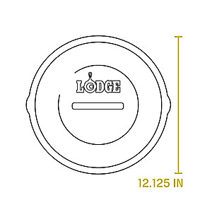 Lodge L10SC3 Cast Iron Lid,12-inch